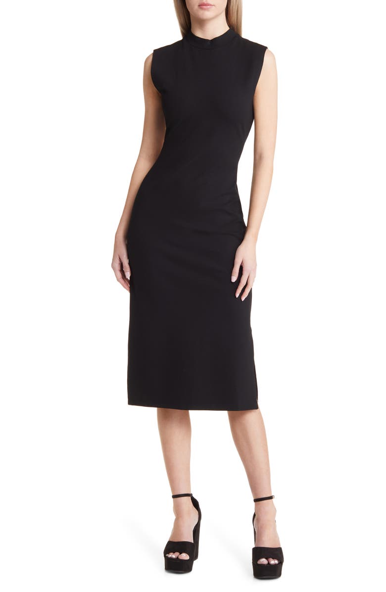 Open Edit Cutout Back Ponte Dress | Nordstrom