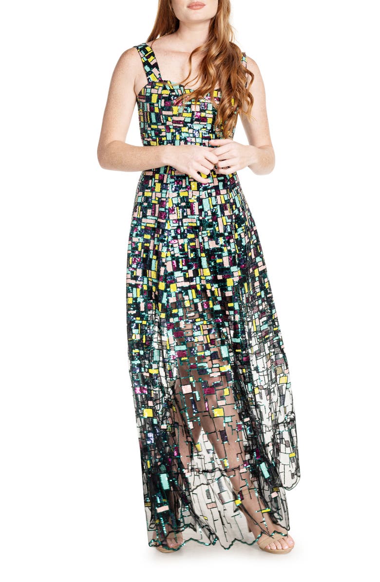 Dress the Population Anabel Sequin Fit & Flare Gown | Nordstrom