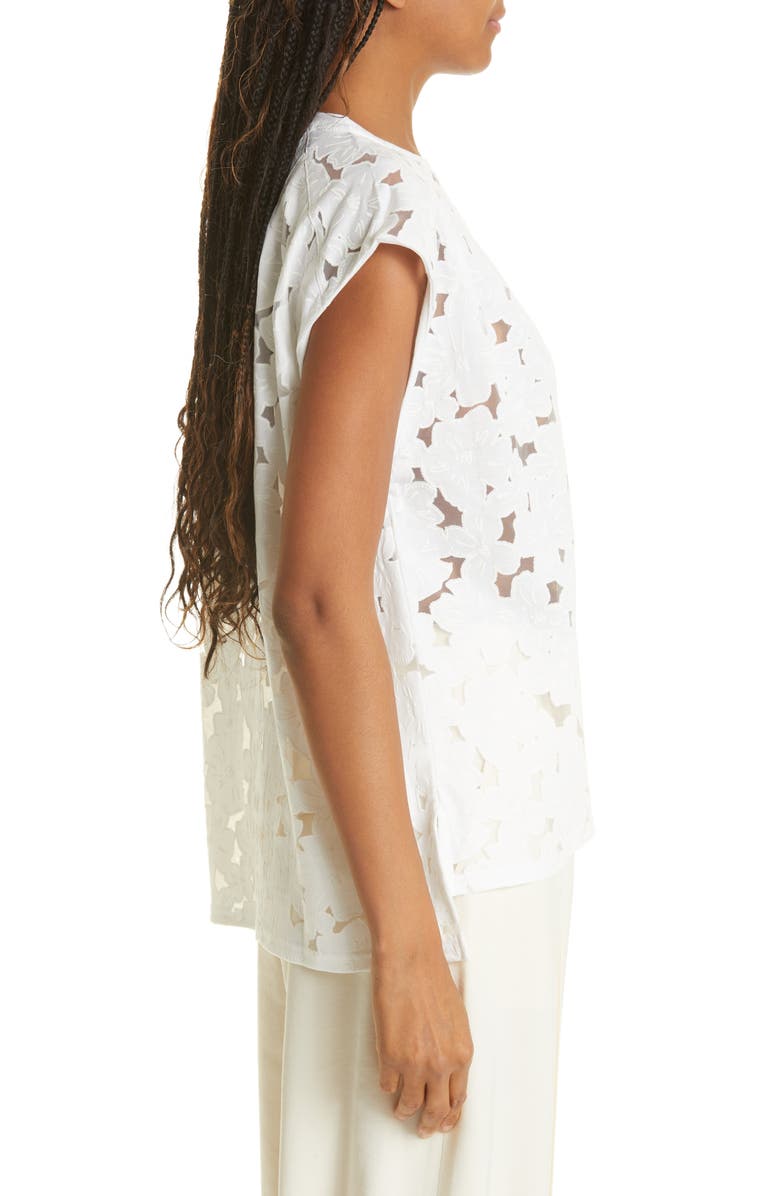 Ted Baker London Ericah Burnout Semisheer Top | Nordstromrack