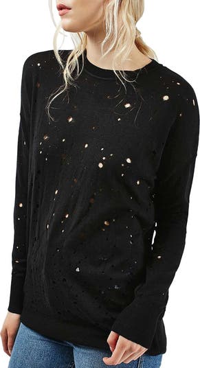 Topshop Holey Punk Sweater | Nordstrom
