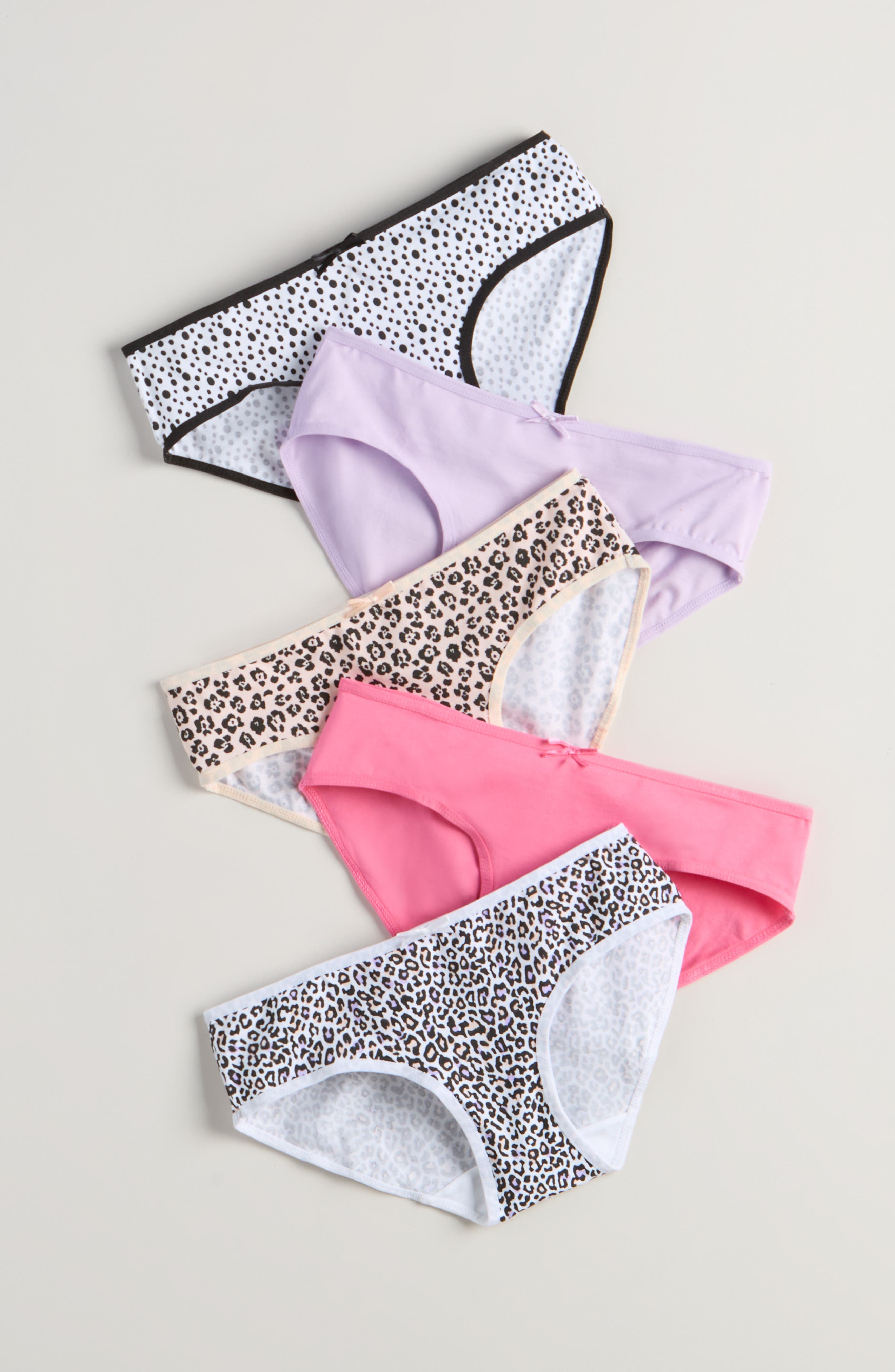 Kids' Assorted 5-Pack Hipster Briefs (Women) | Nordstromrack