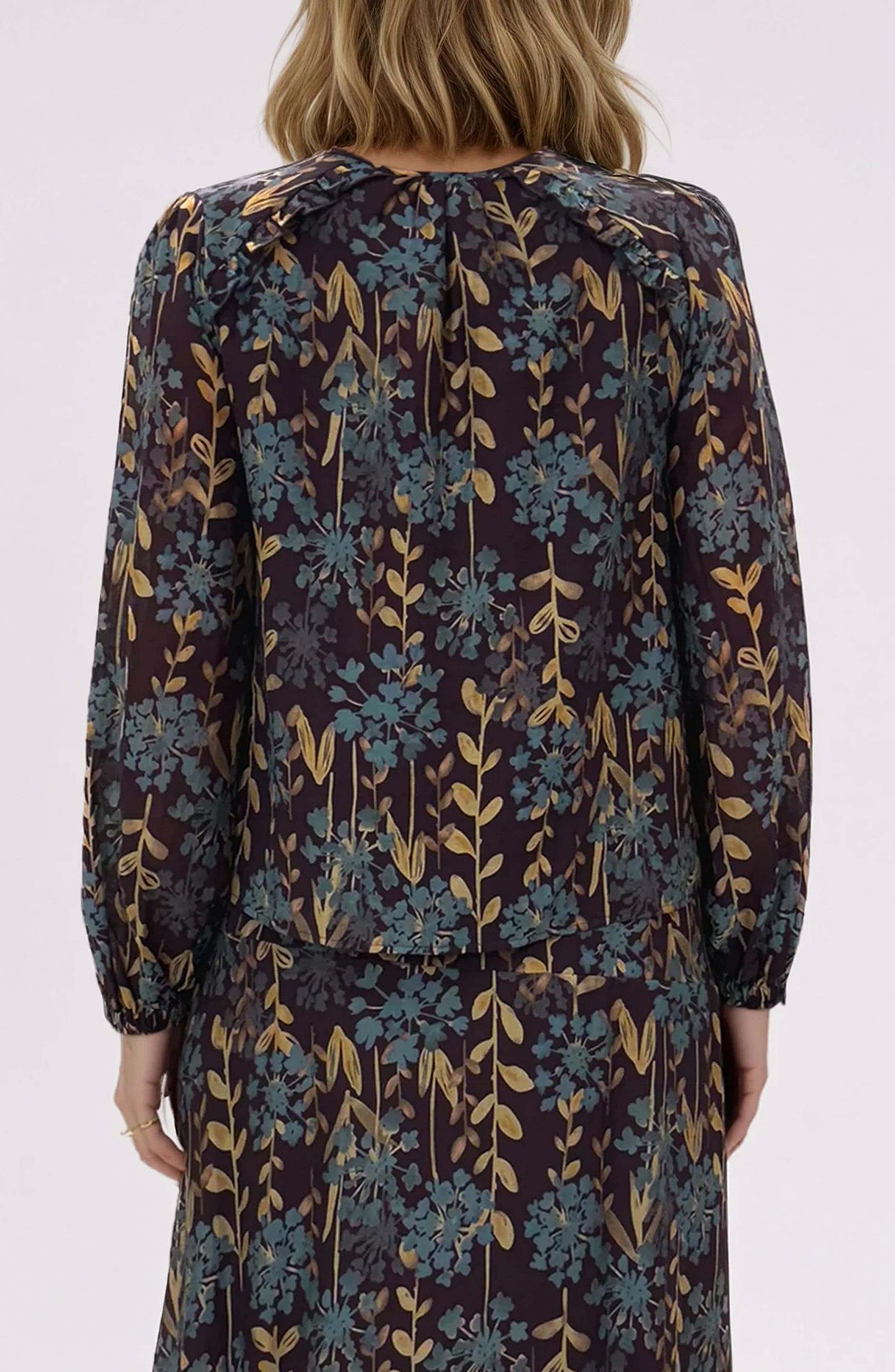 MELLODAY Organza Print Top | Nordstromrack