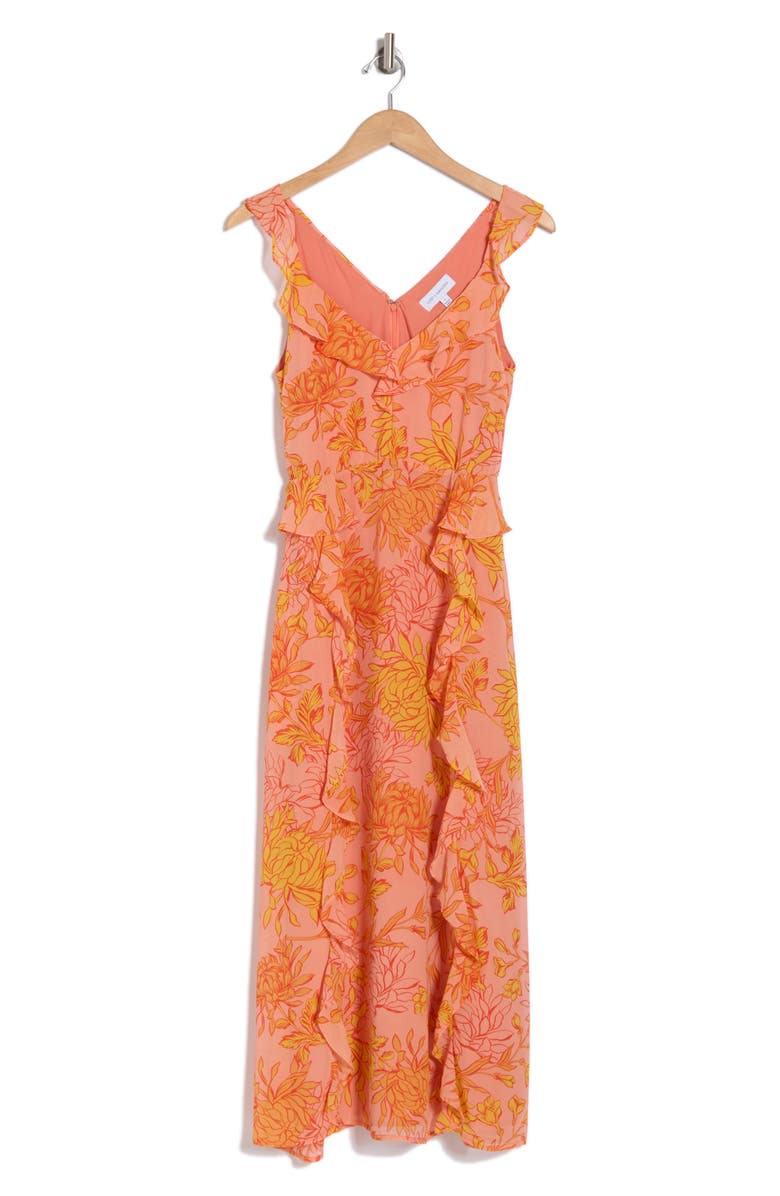 Lost + Wander Peony Delight Sleeveless Ruffle Maxi Dress | Nordstromrack