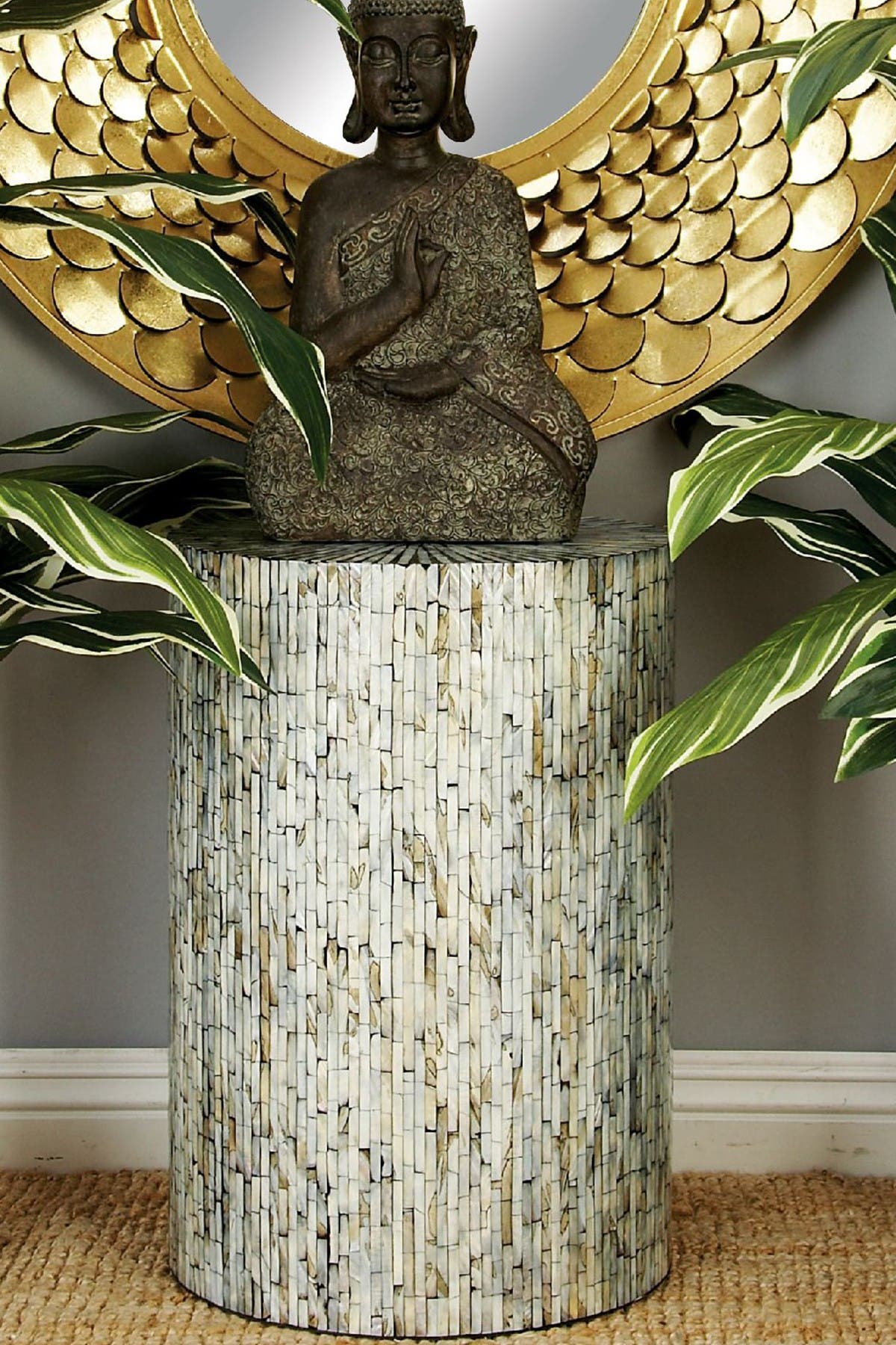 WILLOW ROW Mother of Pearl Contemporary Accent Table | Nordstromrack