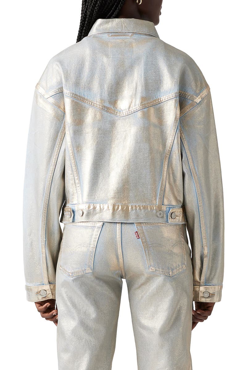 Levi's '90s Metallic Shrunken Denim Trucker Jacket | Nordstromrack