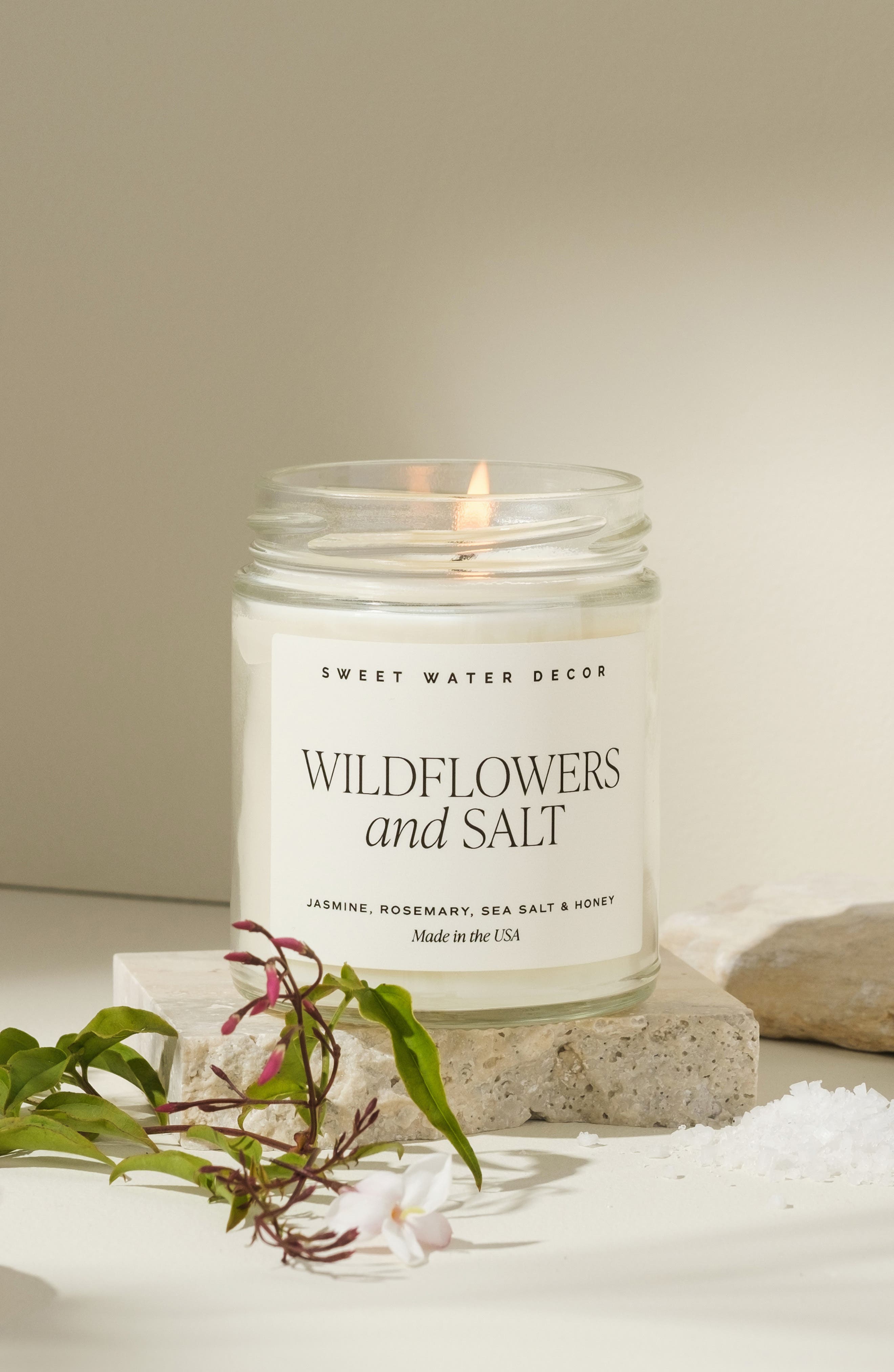SWEET WATER DECOR Wild Flowers & Salt 9-Ounce Jar Candle | Nordstromrack