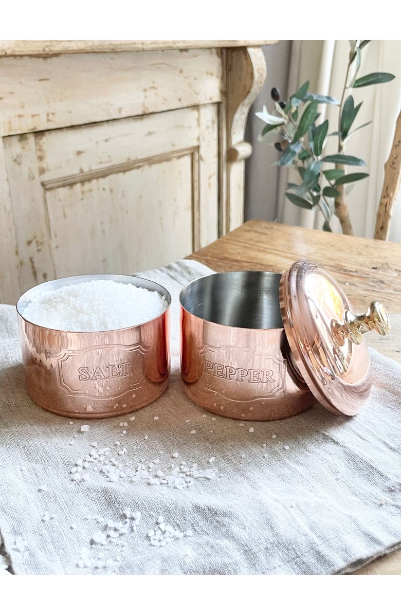 Coppermill Kitchen Vintage Inspired Copper Salt & Pepper Cellar | Nordstrom