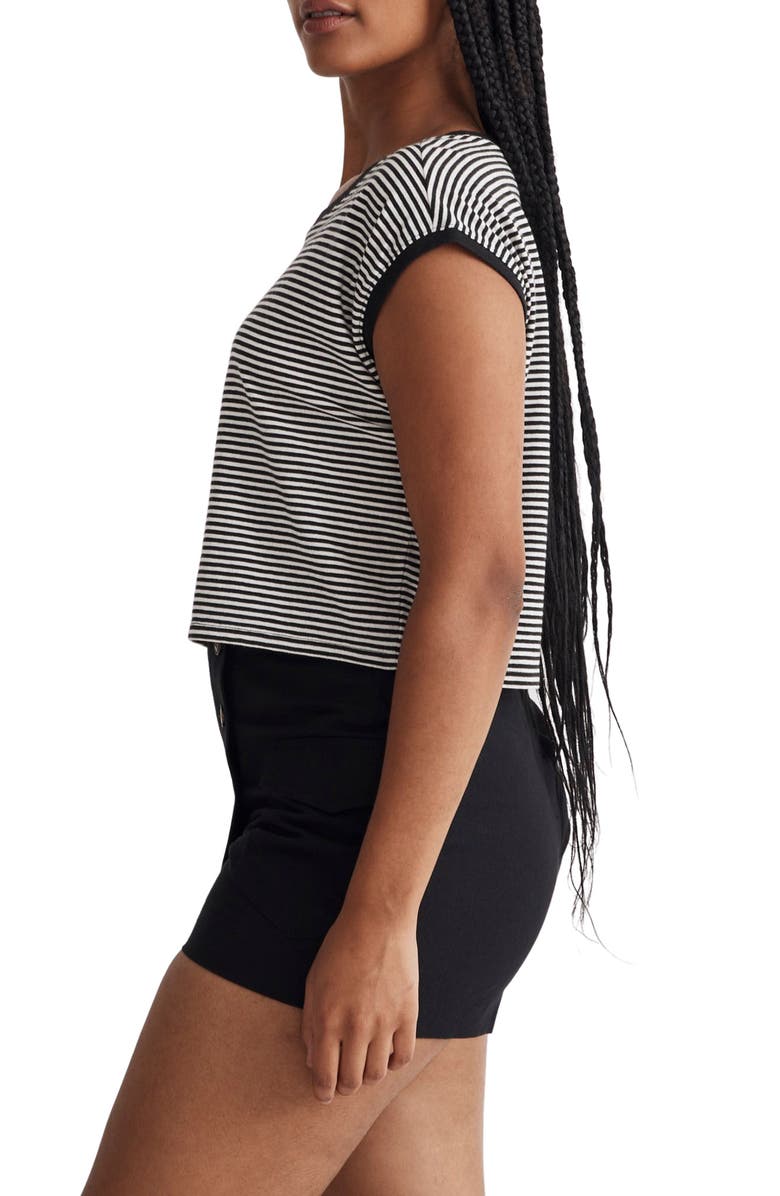 Madewell Stripe Crewneck Crop Muscle Tank | Nordstromrack