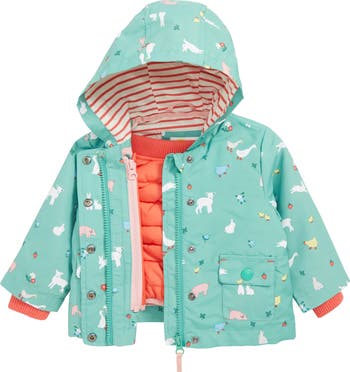 Mini Boden 3-in-1 Farmyard Water Resistant Raincoat | Nordstrom
