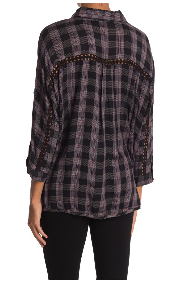 Angie Bias Plaid Print Long Sleeve Shirt | Nordstromrack