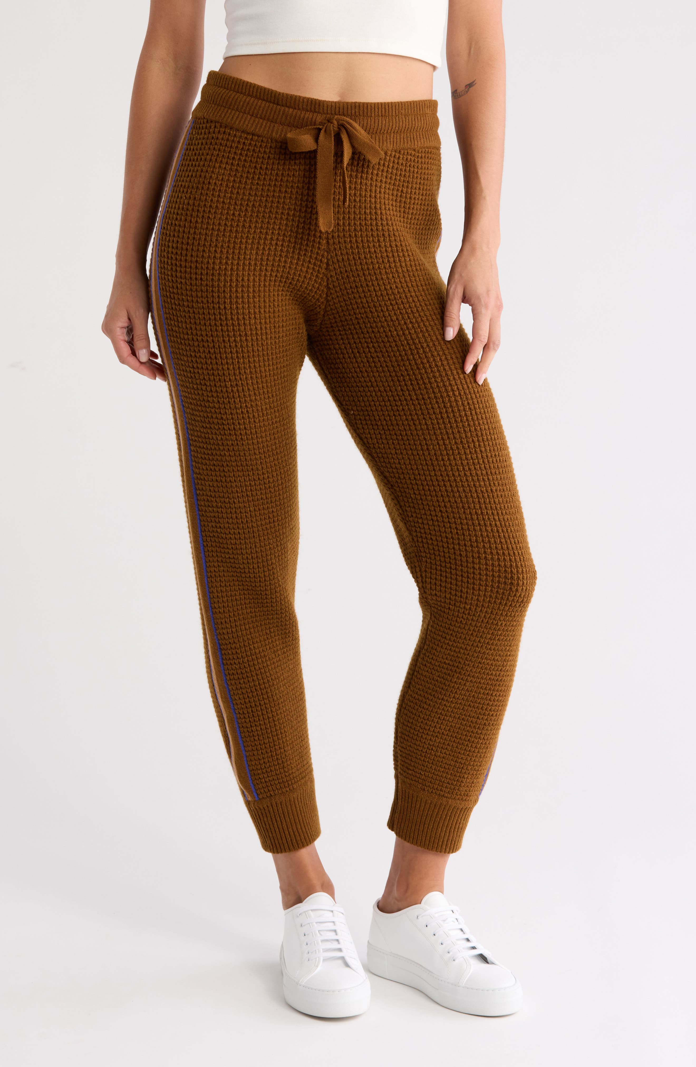 Spiritual Gangster Stripe Waffle Knit Joggers | Nordstromrack
