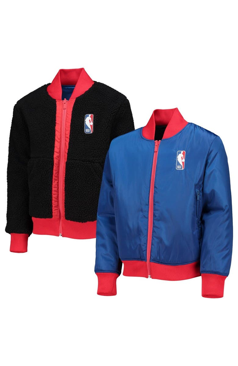 Outerstuff Youth Royal Got Game Reversible Full-Zip Varsity Jacket ...