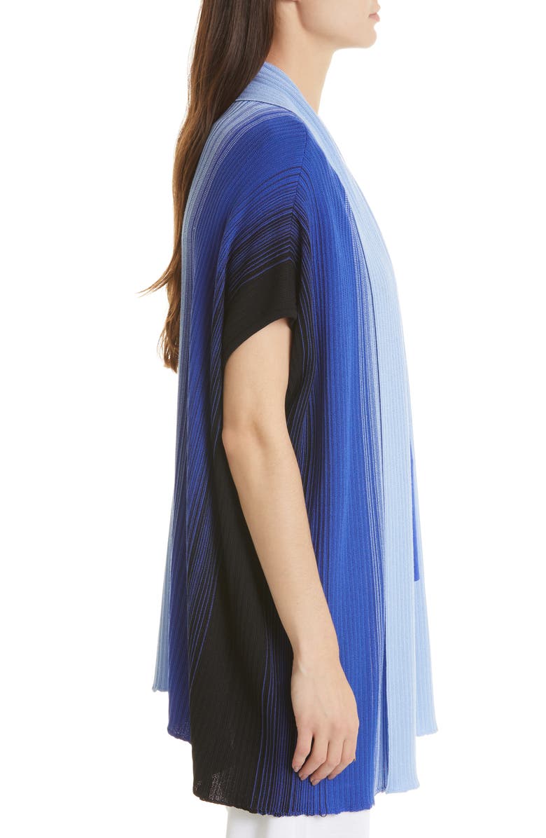 Misook Vertical Ombré Stripe Open Cardigan | Nordstromrack