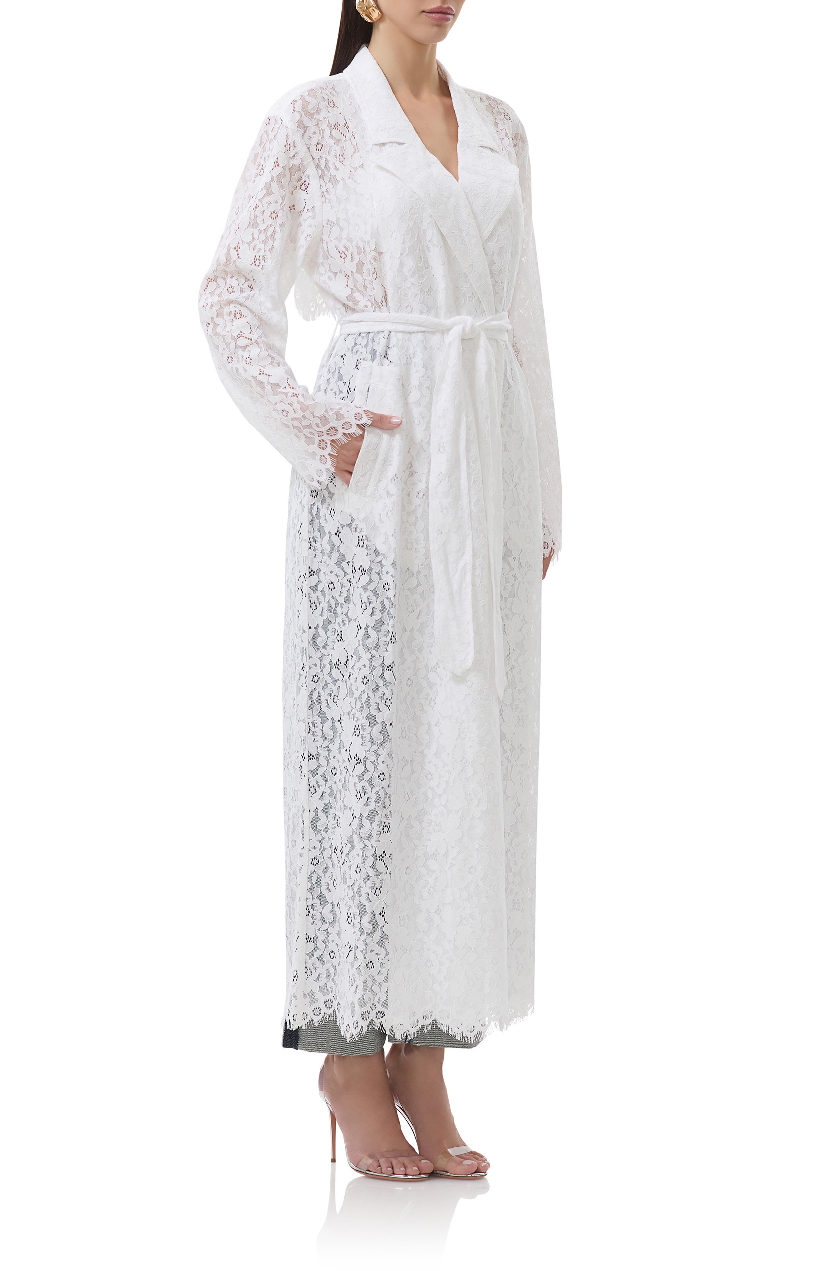 AFRM Earhart Lace Trench Coat | Nordstromrack