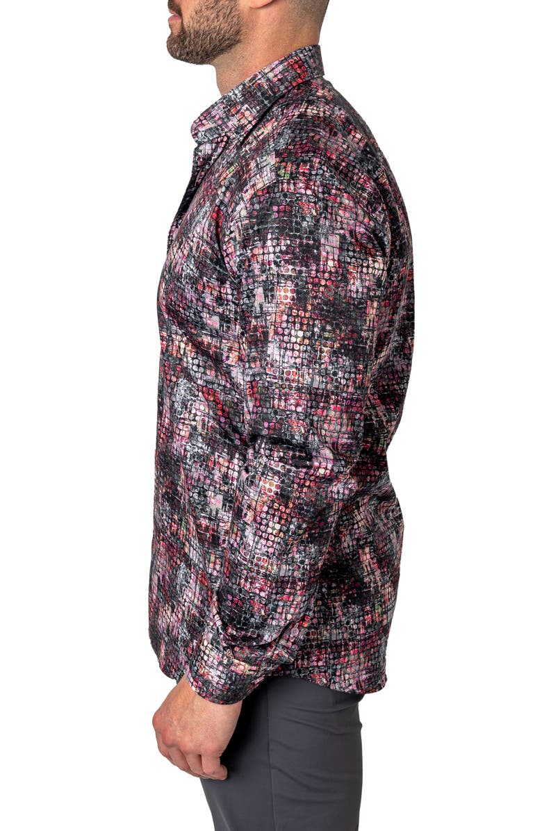 Maceoo Fibonacci Pink Bubbles Cotton Button-Up Shirt | Nordstromrack