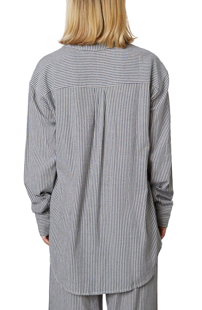 Nia Yarn Dye Boyfriend Button-Up Shirt | Nordstromrack