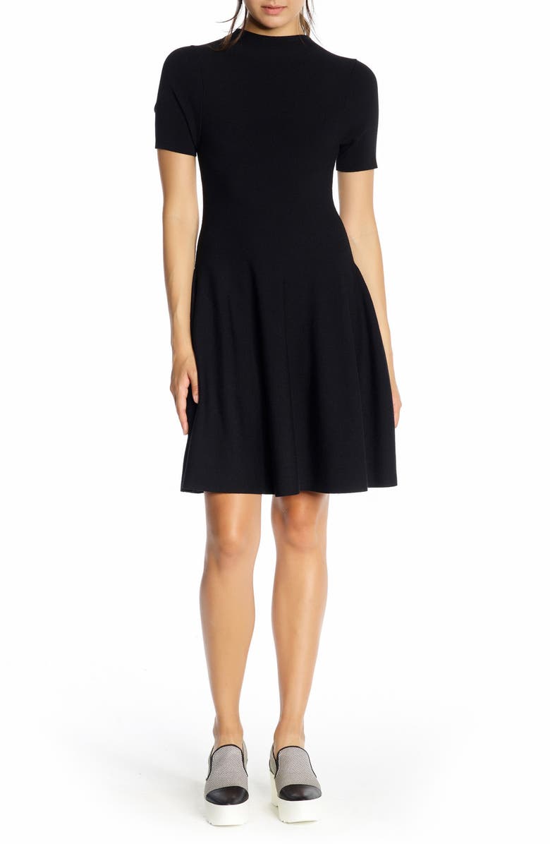KENDALL + KYLIE Mock Neck Swing Dress | Nordstrom