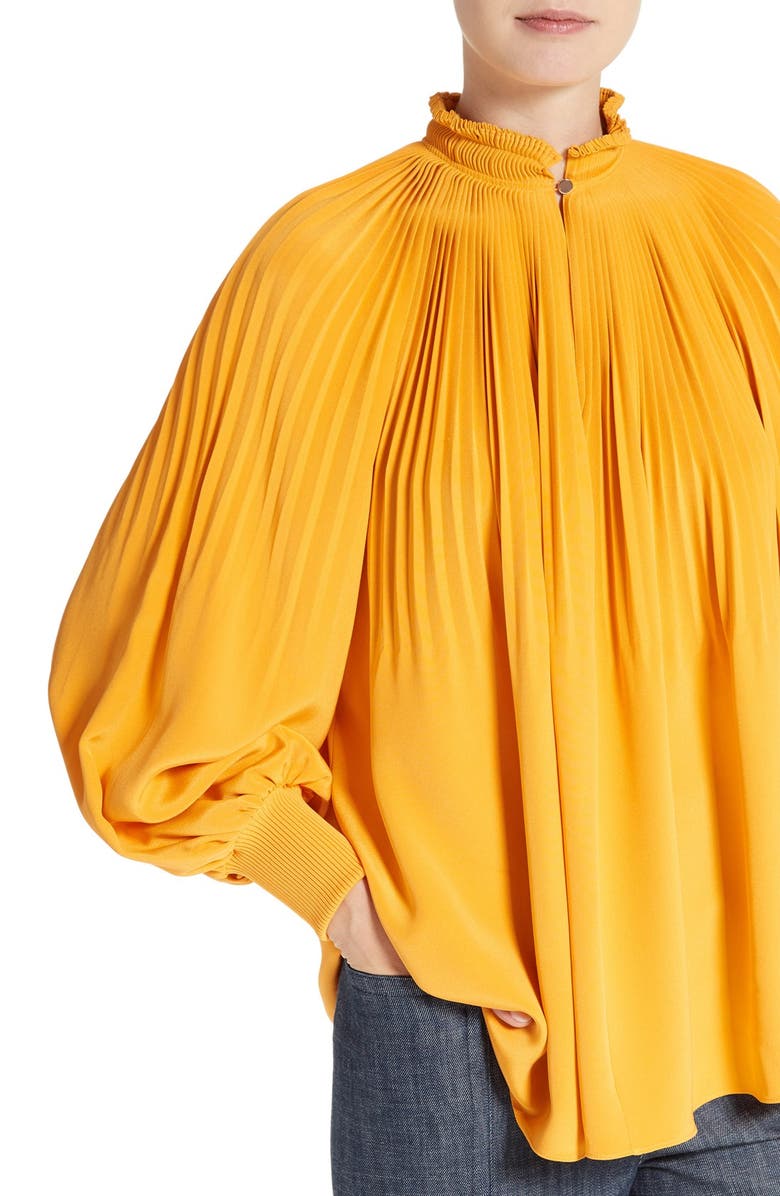 Tibi Edwardian Crêpe de Chine Tunic Top | Nordstrom