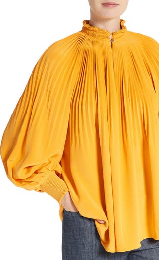Tibi Edwardian Crêpe de Chine Tunic Top | Nordstrom