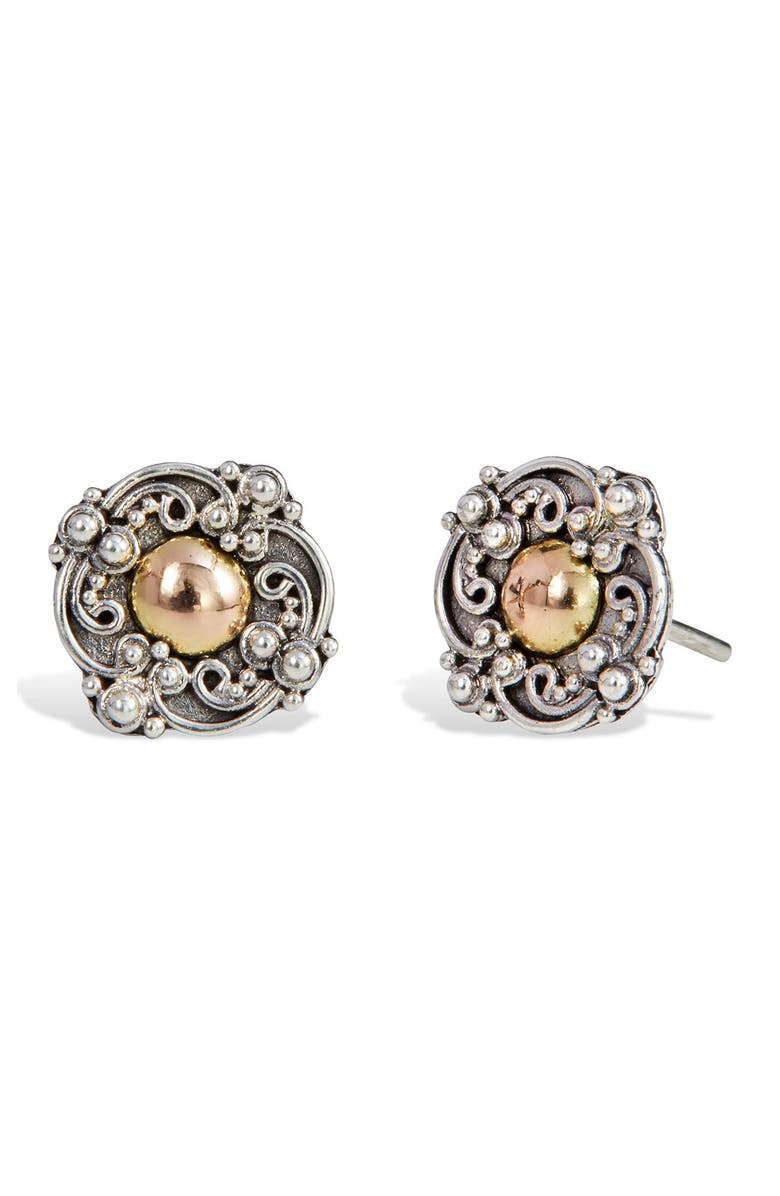SAVVY CIE JEWELS Two-Tone 18K Gold & Sterling Silver Elaborate Stud ...