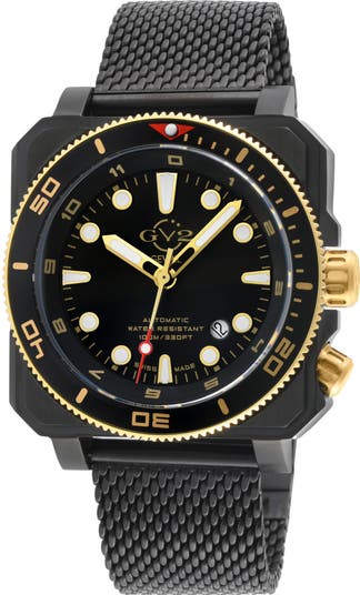 GV2 Submarine Swiss Automatic Bracelet Watch, 44mm | Nordstromrack