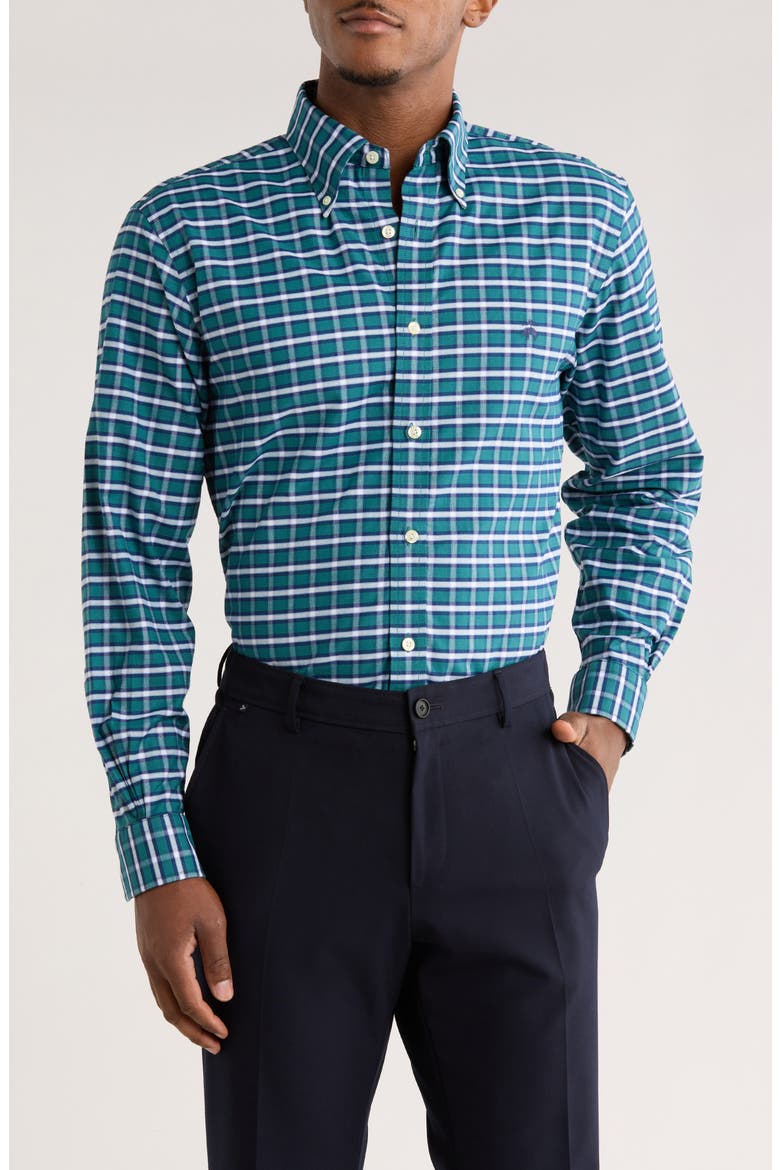 Regular Fit Plaid Non-Iron Dress Shirt (Men) | Nordstromrack