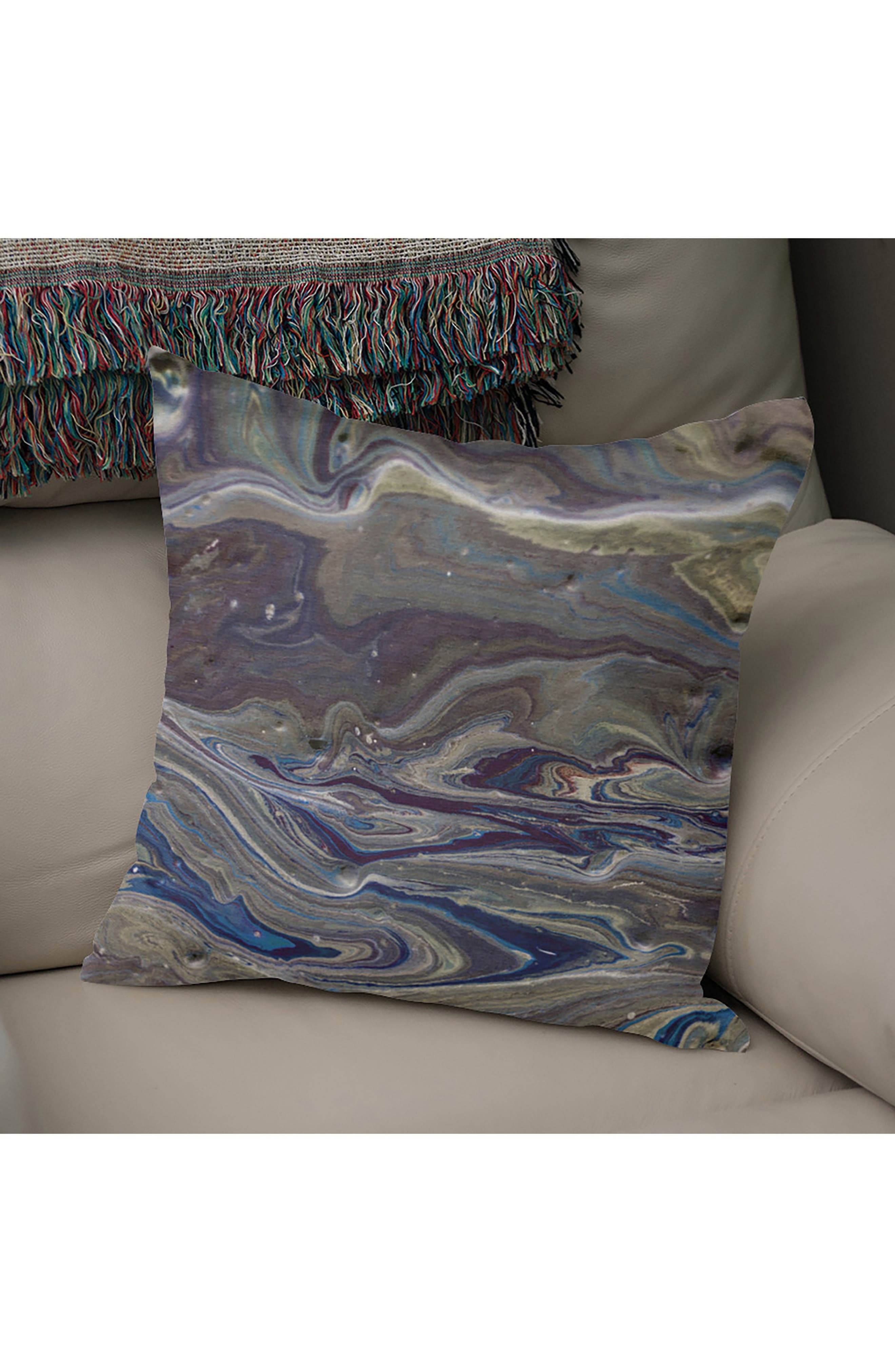 CURIOOS Marble Texture Accent Pillow - 16" x 16" | Nordstromrack
