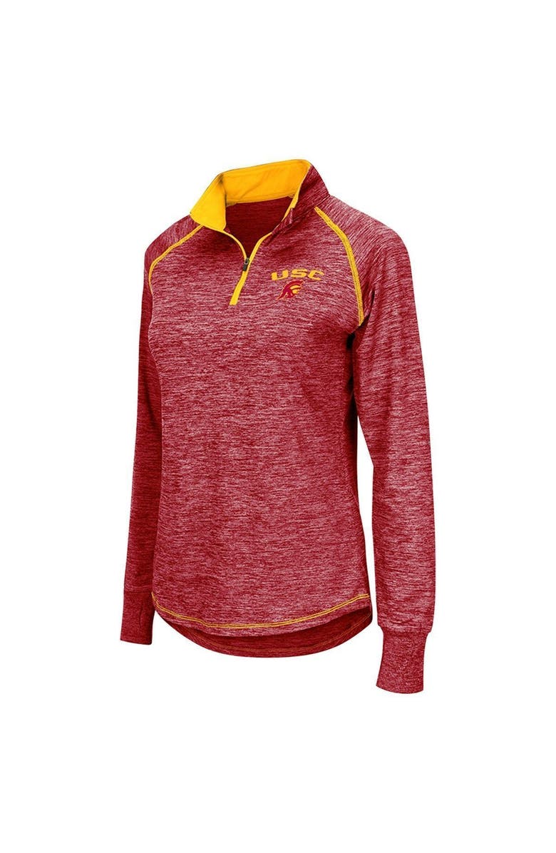 COLOSSEUM Women's Colosseum Cardinal USC Trojans Bikram Raglan Quarter ...