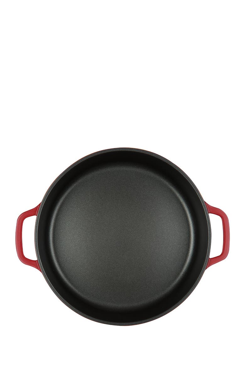 MASTERPAN Red 4 Quart Non-Stick Cast Aluminum Dutch Casserole ...