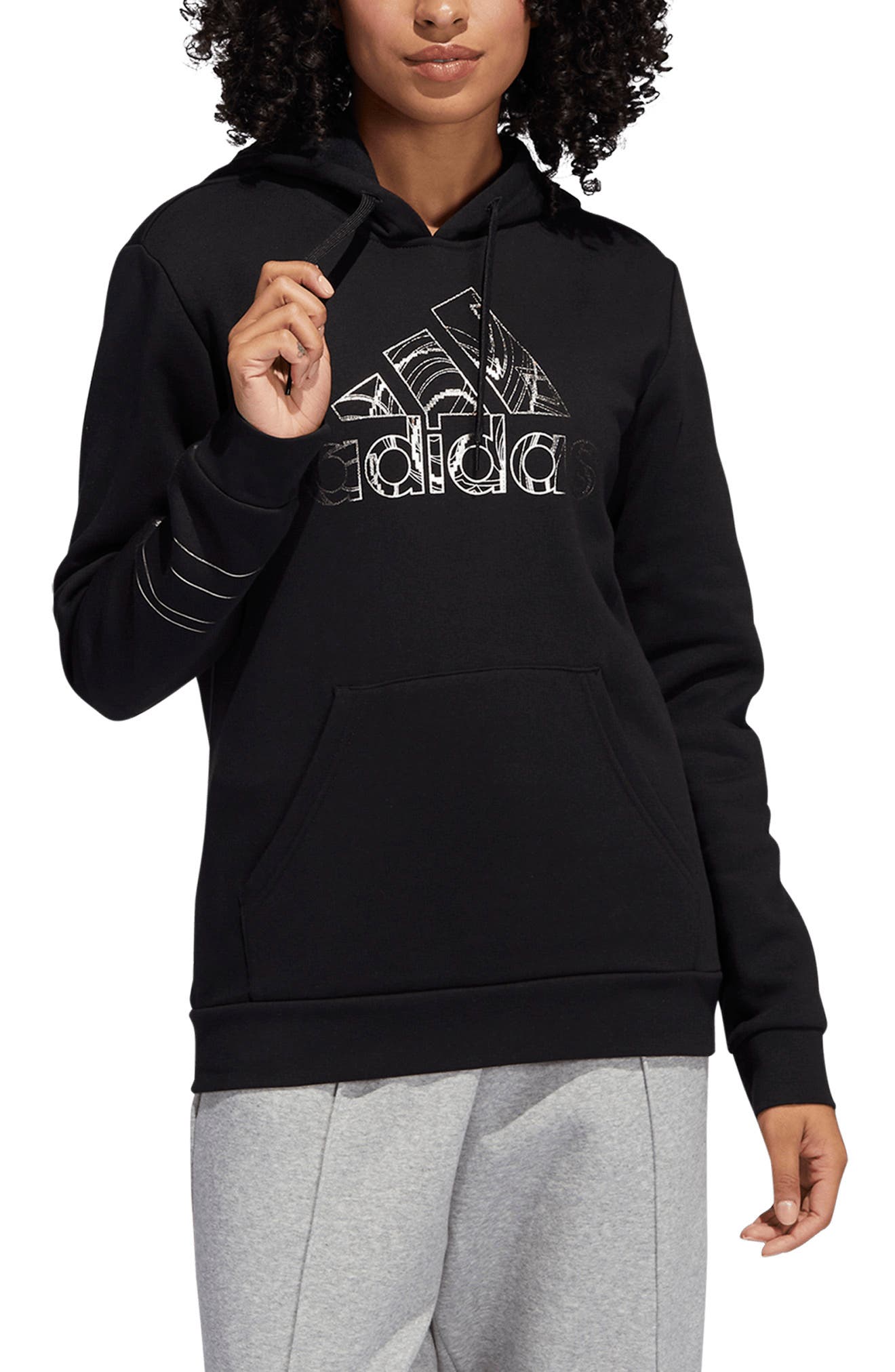 adidas Script Logo Hoodie | Nordstromrack