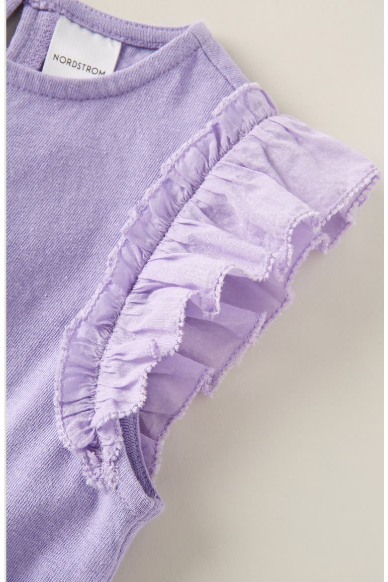 Nordstrom Kids' Ruffle Sleeve Cotton & Linen Top (Women) | Nordstromrack