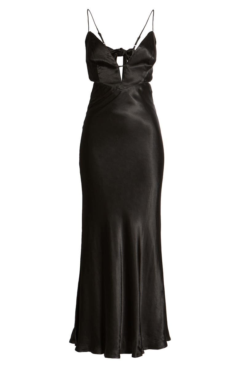 Bardot Karlotta Cutout Satin Slipdress | Nordstromrack