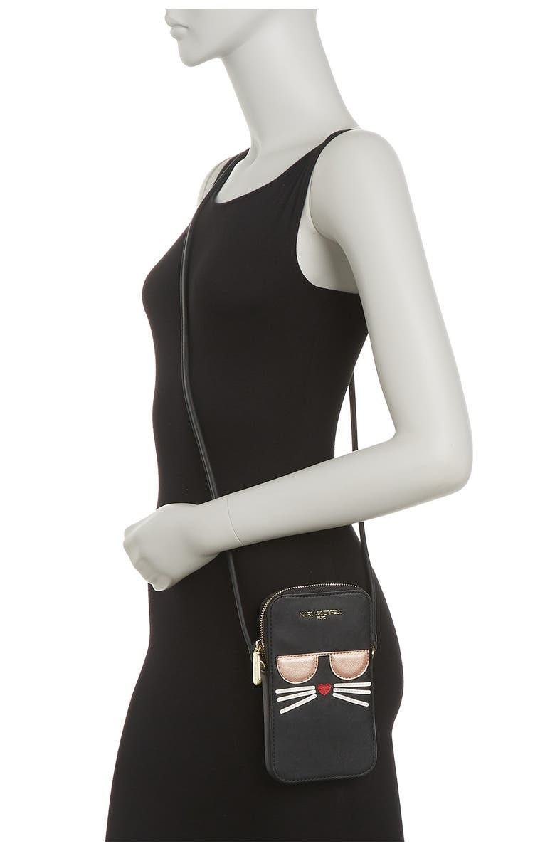 KARL LAGERFELD PARIS Maybelle Cell Phone Crossbody | Nordstromrack