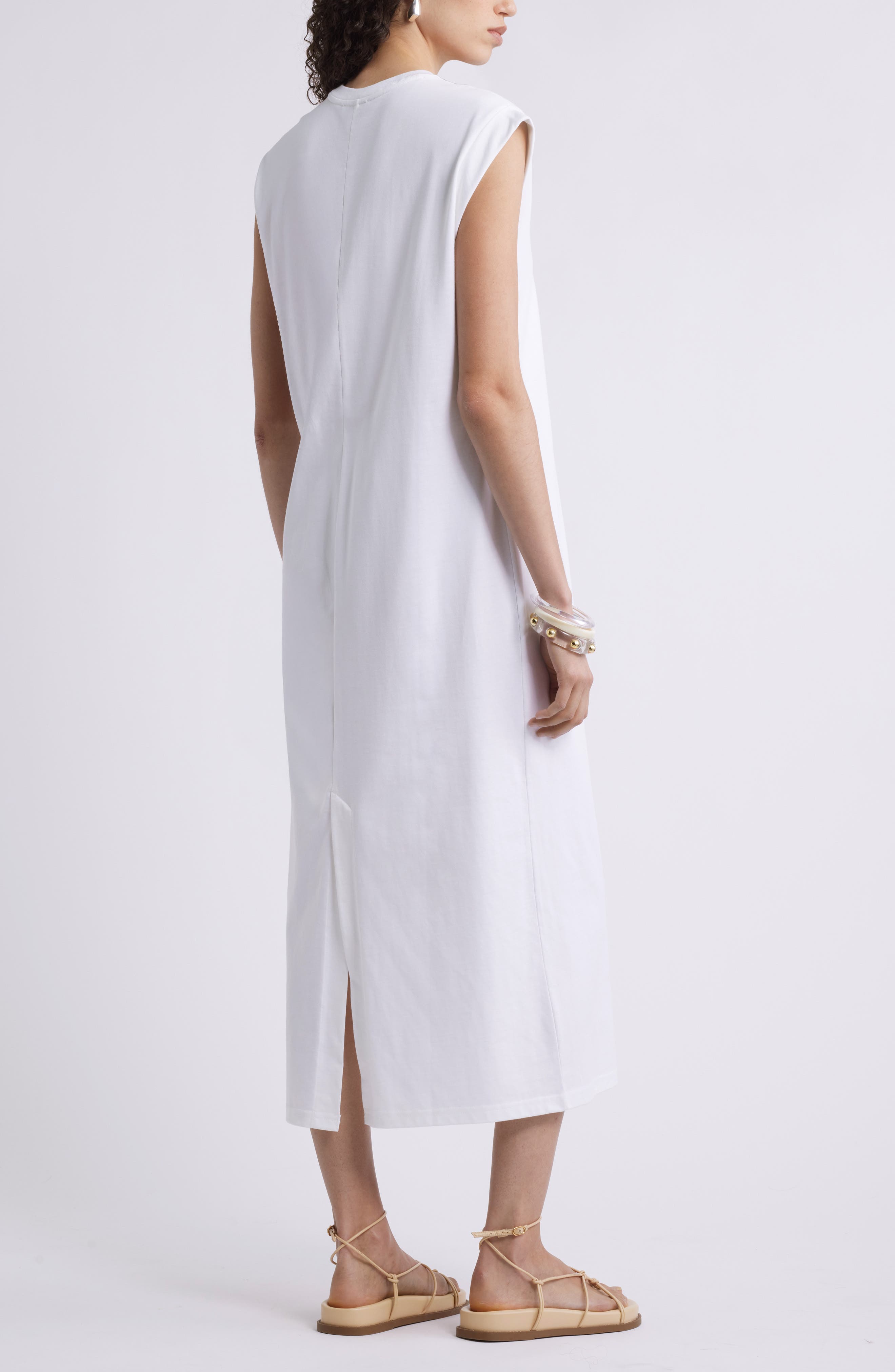 Nordstrom Muscle Sleeve Pima Cotton Jersey Maxi Dress | Nordstromrack