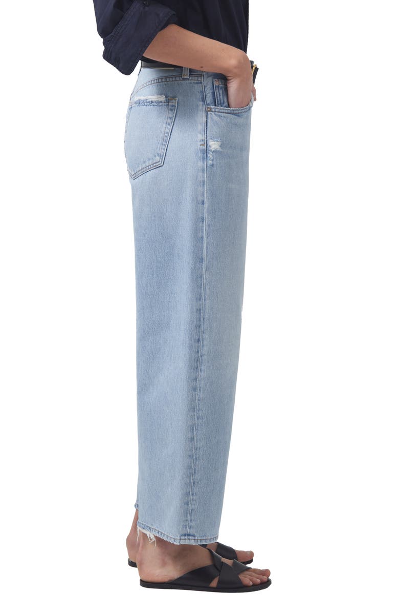 Citizens of Humanity Pina Distressed Ankle Baggy Wide Leg Jeans ...