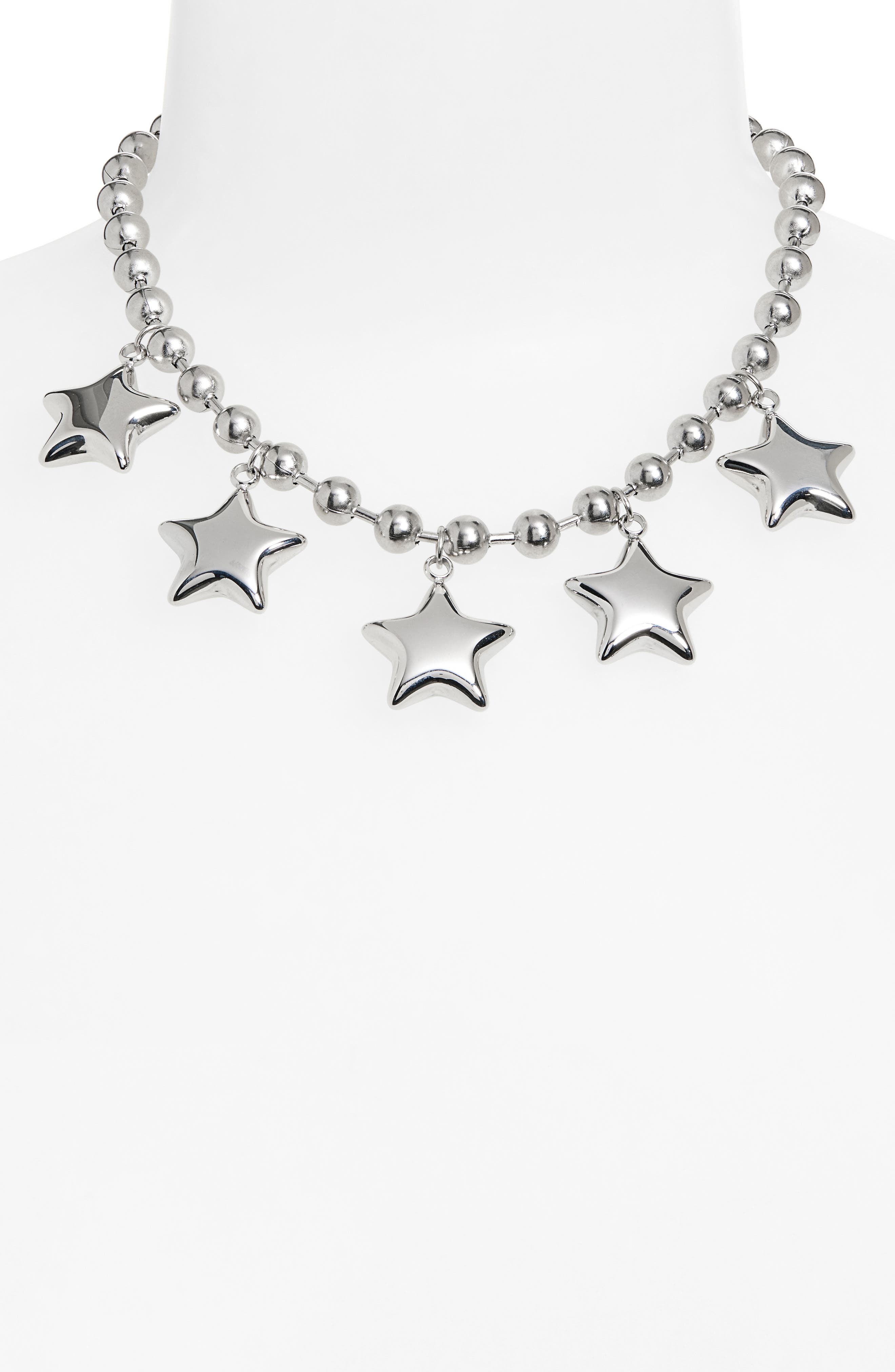 VIDAKUSH Bubble Five Star Ball Chain Necklace | Nordstrom