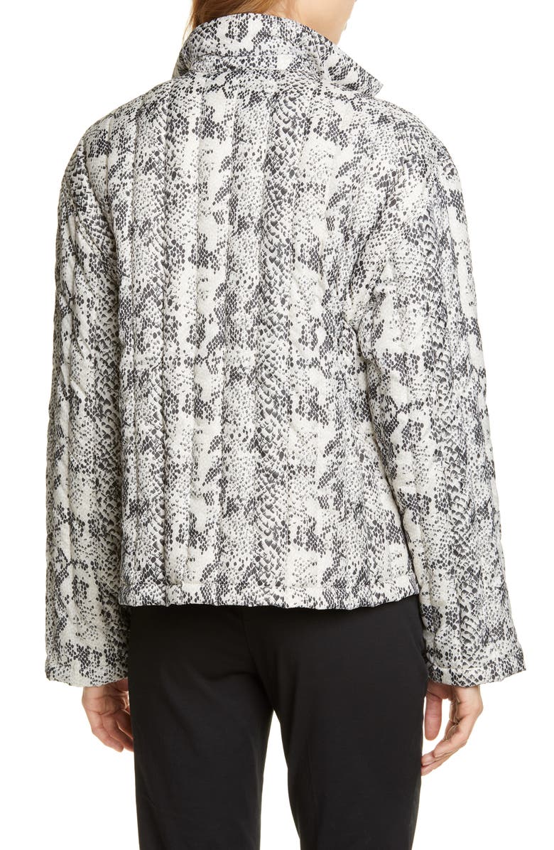 ATM Anthony Thomas Melillo Snake Print Boxy Down Puffer Jacket ...