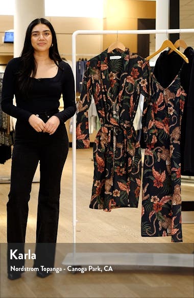 Desmond & Dempsey Floral Cotton Robe | Nordstromrack
