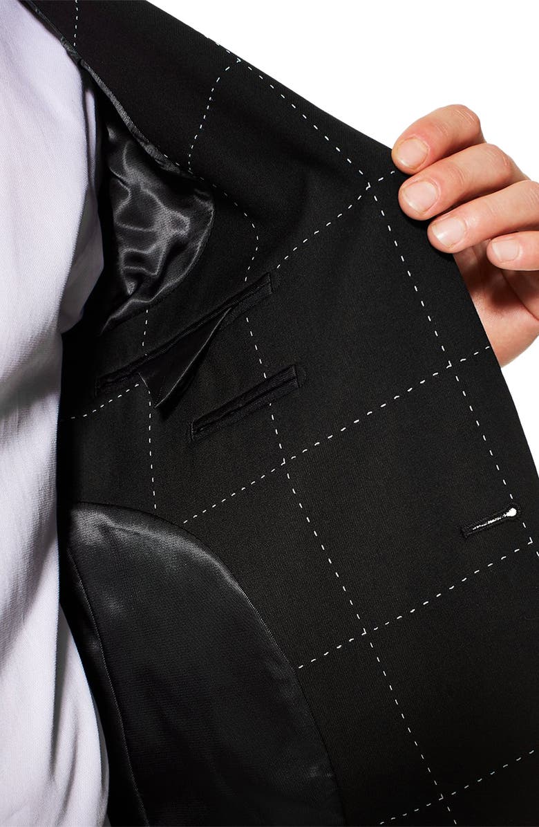 Topman Slim Fit Topstitch Suit Jacket | Nordstrom