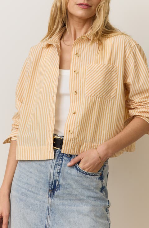 Women's Button-Up Striped Tops | Nordstrom