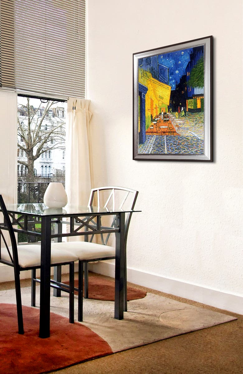 OVERSTOCK ART La Pastiche Cafe Terrace at Night (Luxury Line ...