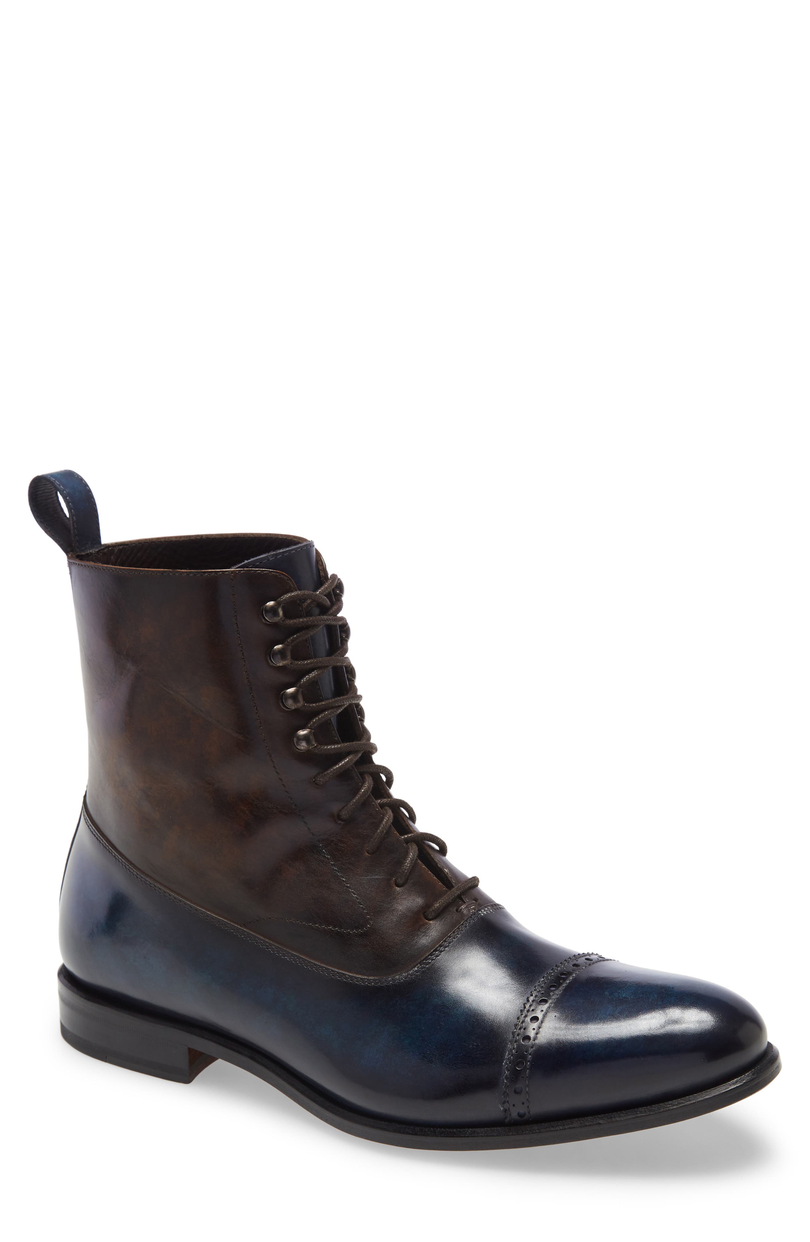 Ike Behar Edge Cap Toe Boot (Men) | Nordstrom