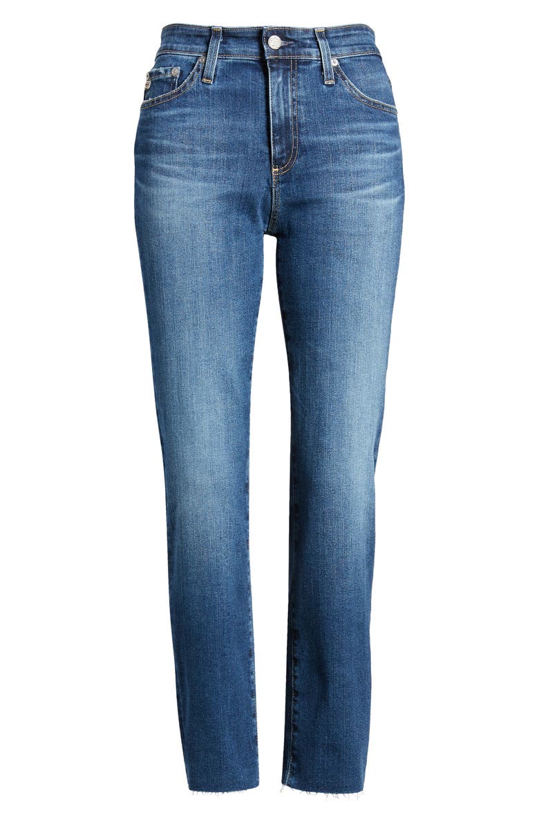 AG Mari Raw Hem Ankle Slim Straight Leg Jeans | Nordstromrack