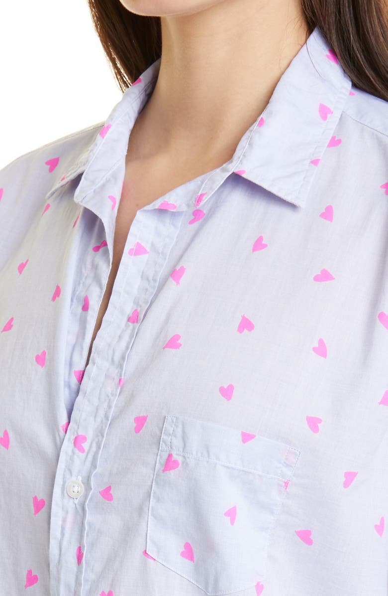 Frank & Eileen Eileen Heart Print Cotton Button-Up Shirt | Nordstromrack