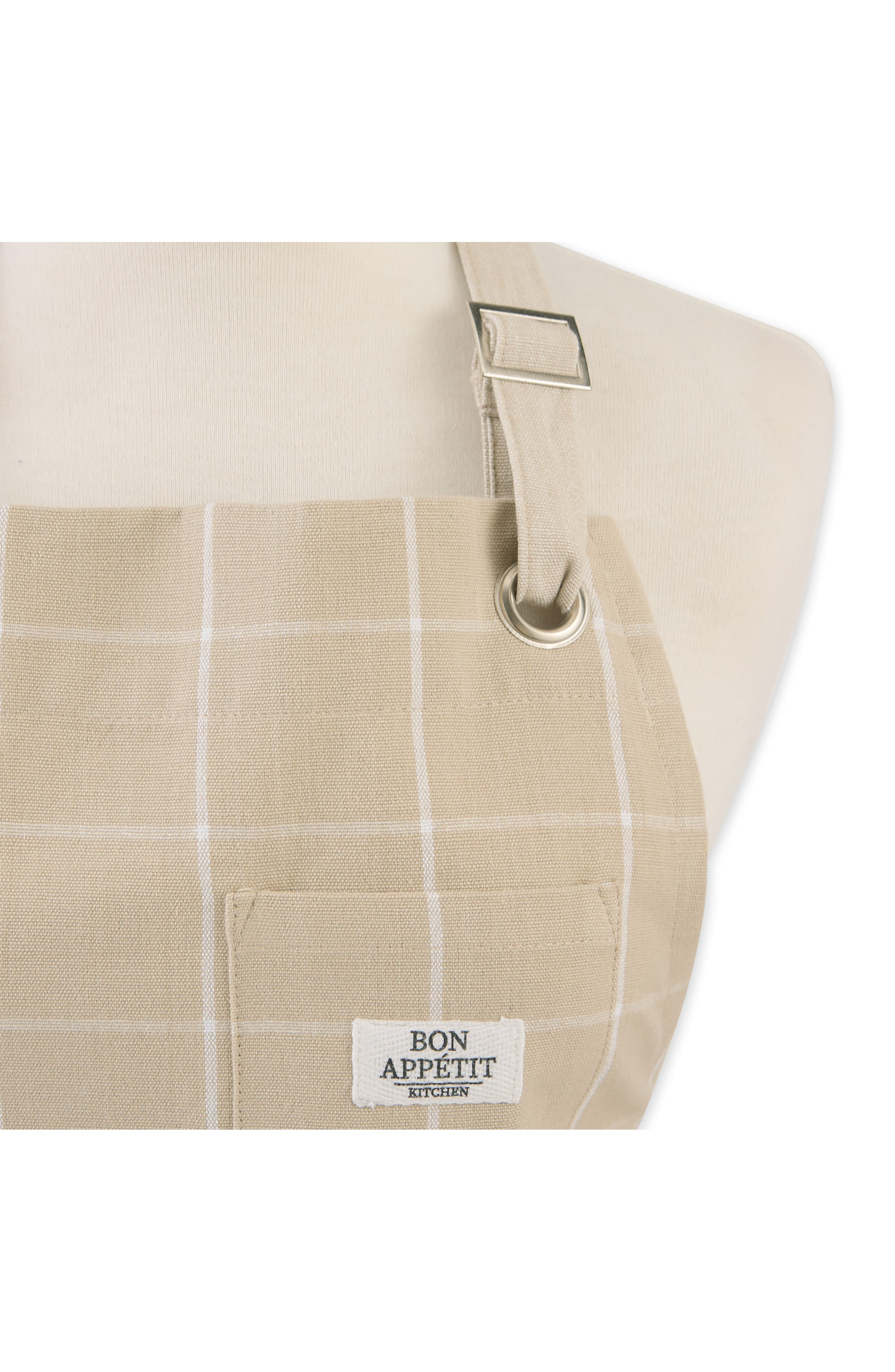 Windowpane Print Cotton Apron | Nordstromrack