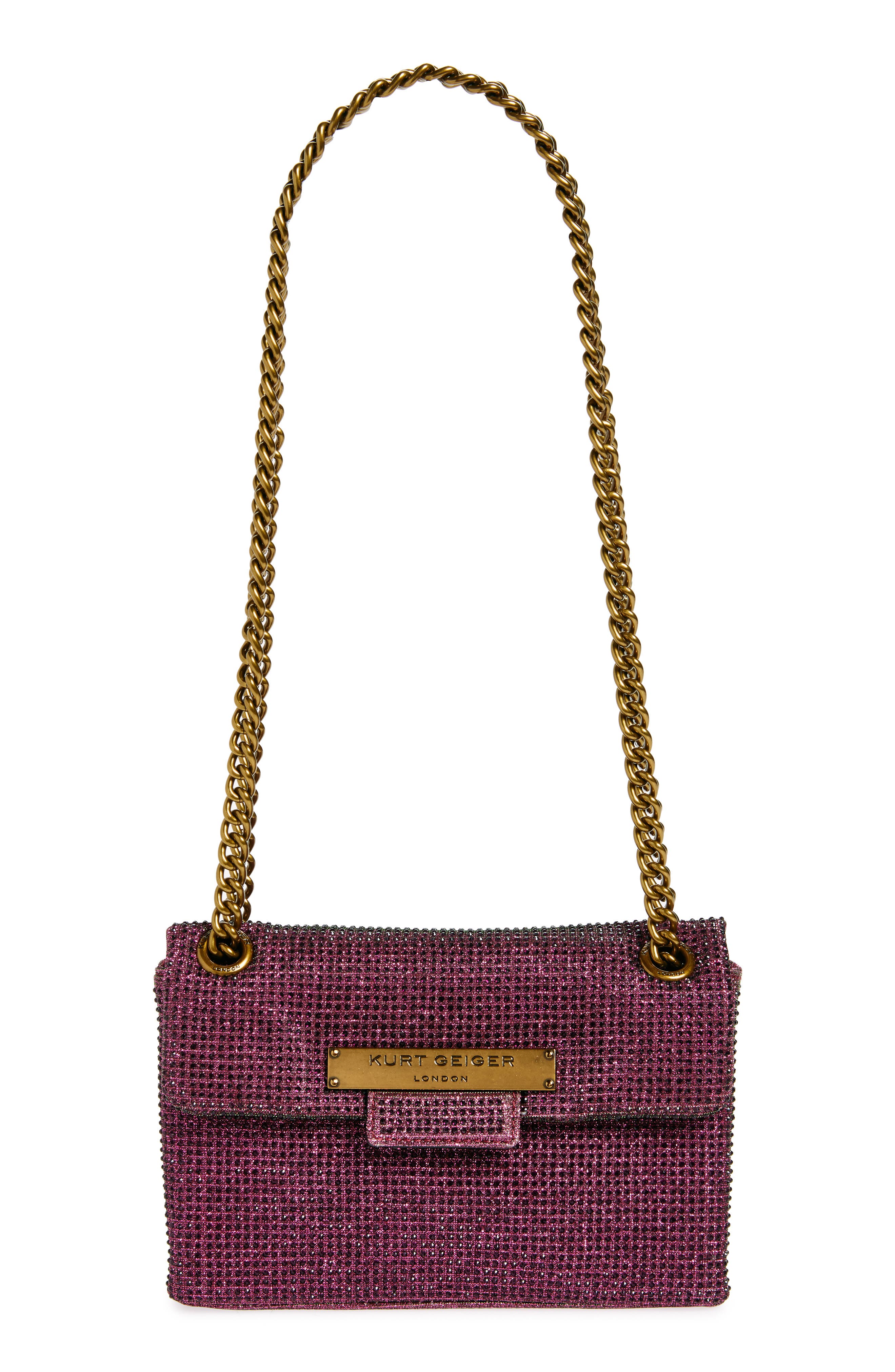 Kurt Geiger London Rhinestone Mini Brixton Plate Shoulder Bag ...