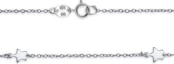 BLING JEWELRY Sterling Silver Multi-Star Rock Star Necklace | Nordstromrack