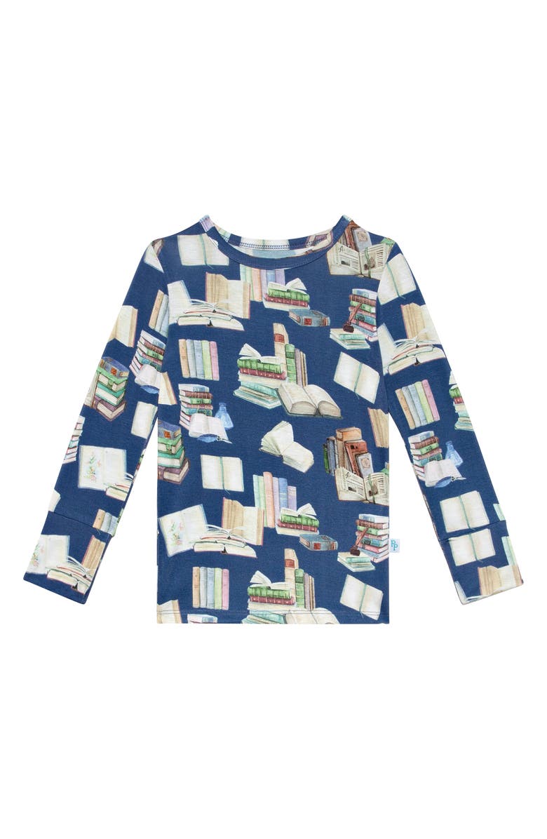Posh Peanut Kids' Library Books 2-Piece Pajama Set | Nordstromrack