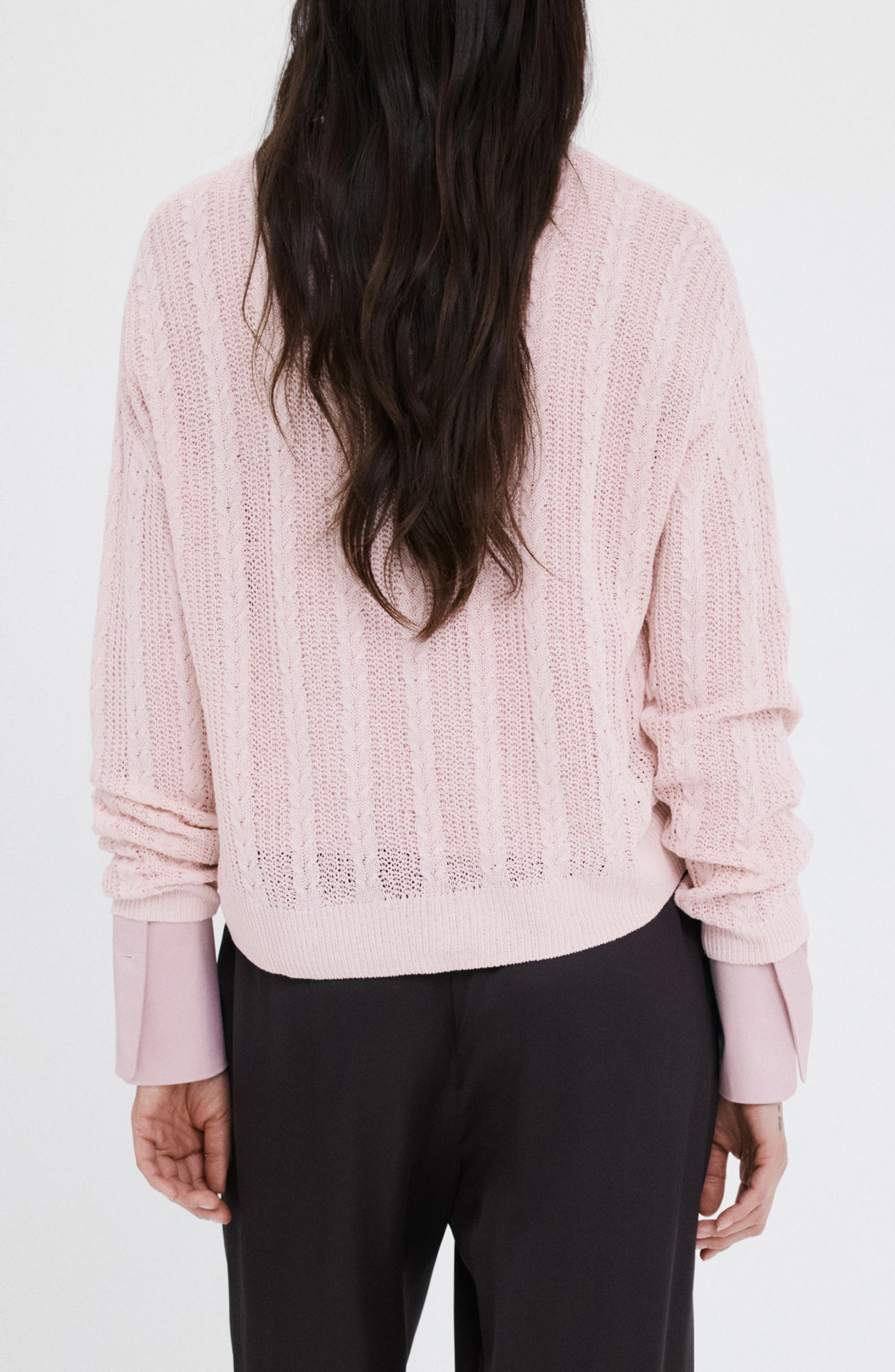 MANGO Lace Pattern Sweater | Nordstrom