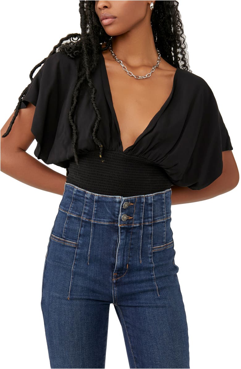 Free People Ava V-Neck Tie Back Top | Nordstromrack